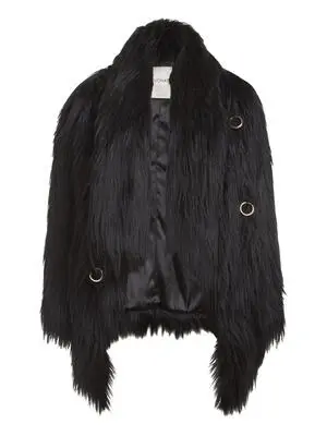 N'ONAT King Wrap Vegan Coat - Black