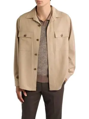 BOSS Carper Shirt Jacket - Medium Beige