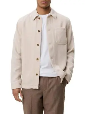 LES DEUX Twill Overshirt - Ivory