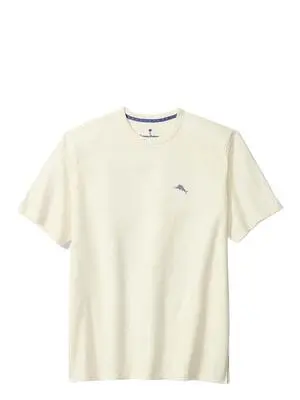 Tommy Bahama Monstera Blues Cotton Graphic T-shirt - Vanilla Ice