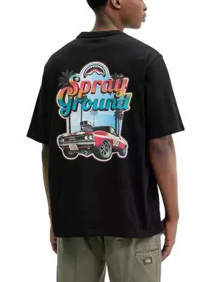 SPRAYGROUND Daytona Race Over T-shirt - Black