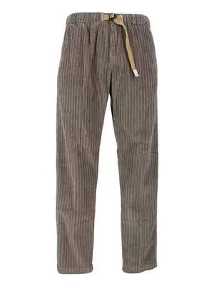 WHITE SAND Striped Corduroy Trousers - Neutrals