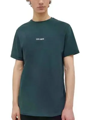 LES DEUX Logo-detail T-shirt - Green