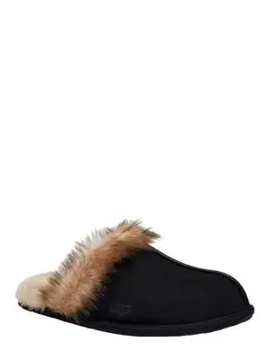 UGG Ugg Scuffette Nubuck Slippers Black