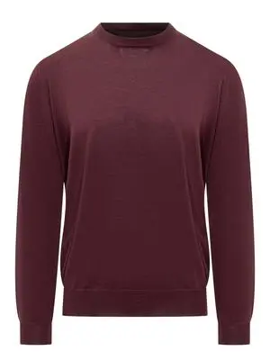 FILIPPO DE LAURENTIIS Merino Wool Basic Crewneck Sweater - 371
