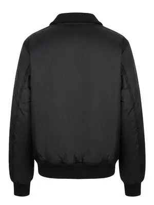 BERNER KUHL Space Bomber Jacket In Stretch Nylon - Black
