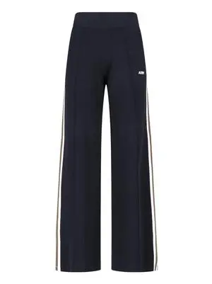 AUTRY Wide-leg Track Trousers - Black