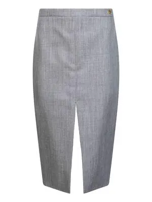 Elisabetta Franchi Elisabetta Franchi Women's Statement Skirt With A Polished Silhouette Grigio