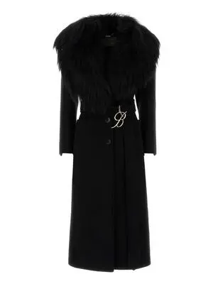 Blumarine Wool Blend Jacket - Black