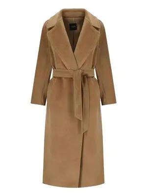 Max Mara Max Mara Women's Belted Wool-Blend Long Coat Cammello