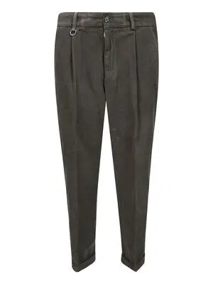 PAOLO PECORA Soft Fabric Chino Pants - Marrone