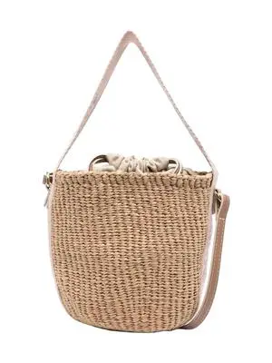 Chloé Chloé Woven Bucket Shoulder Bag Blushbeige