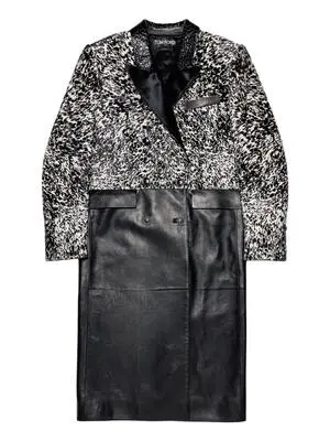 TOM FORD Lambskin-calf Hair Coat - Black
