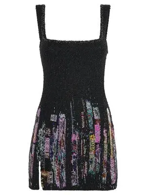 CLIO PEPPIATT Embellished Tokyo Mini Dress - Black