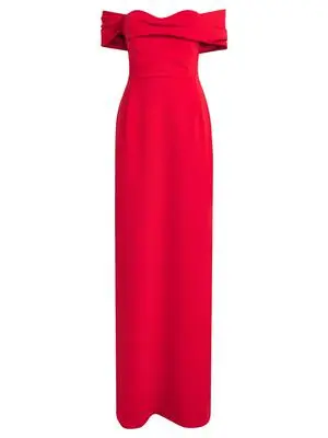 Carolina Herrera Off-the-shoulder Sofia Gown - Red