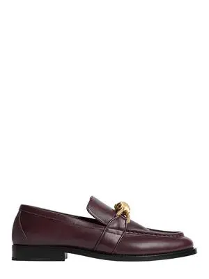 Bottega Veneta Leather Astaire Loafers - Red