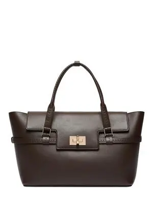 MAX MARA Leather Margeux Top-handle Bag