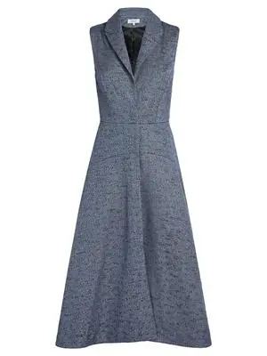 SAFIYAA Sleeveless Waistcoat Midi Dress