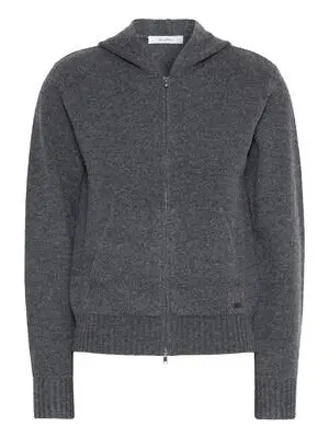 Max Mara Cashmere Hooded Zip-up Cardigan - Grey