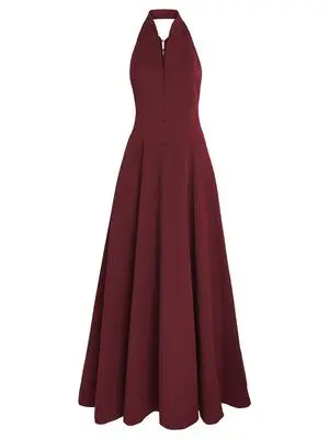 Staud Cotton-blend Sleeveless Stella Maxi Dress - Red