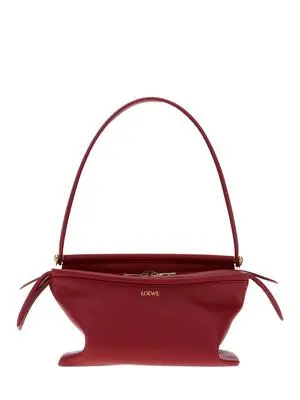 Loewe Leather Small Whisker Shoulder Bag - Red
