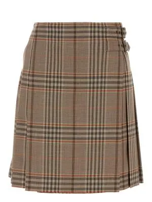 BURBERRY Burberry Women Embroidered Wool Skirt