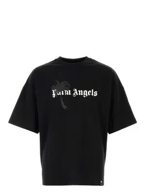 Palm Angels Cotton T-shirt - Black