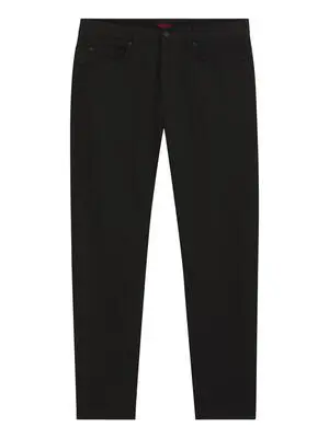 Hugo Slim-fit Jeans In Comfort-stretch Denim - Black