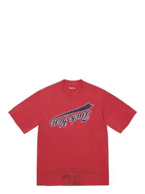Supreme Cracked Flipped Short-sleeve Top - Red