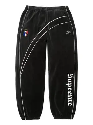 Supreme X Umbro Velour Track Pant 'black' Black