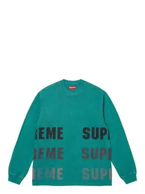 Supreme Reflective Long-sleeve Top 'teal' Teal