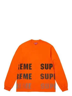 Supreme Reflective Long-sleeve Top - Orange