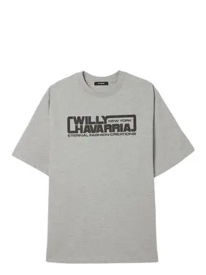 WILLY CHAVARRIA Eternal Fashion Creations Buffalo Tee 'heather Grey'