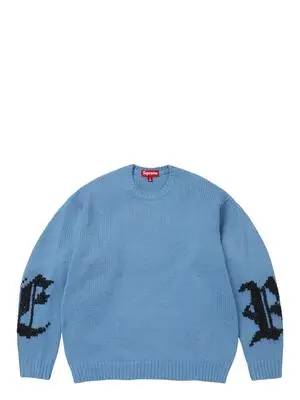 Supreme Cross Stitch Logo Sweater - Blue