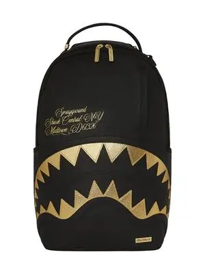 SPRAYGROUND Shark Central Gilded Bite Backpack 'gold/brown/black - Multicolor