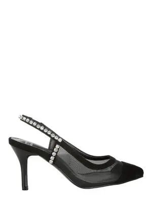 RAG & CO Yaga Stiletto Heel Slingback Sandals In By - Black
