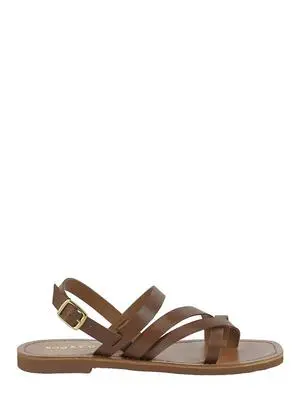 RAG & CO Sloana Strappy Flat Sandals In Tan By - Brown