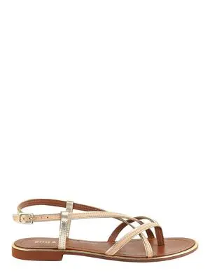 RAG & CO Neutrals Pheobe Strappy Flat Sandals In Beige By Rag & Co Beige