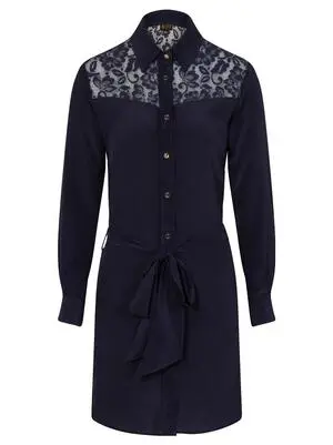 SOPHIE CAMERON DAVIES Midnight Blue Classic Silk Dress