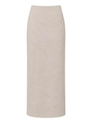 ELAMINS Neutrals Maxi Skirt - Beige