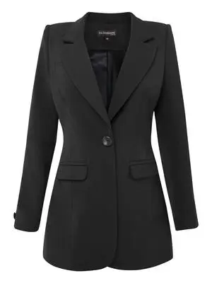 TIA DORRAINE Black Magnetic Power Classic Timeless Blazer