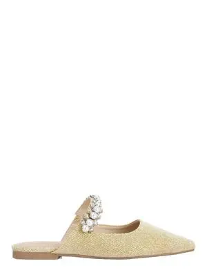 RAG & CO Neutrals Geode Pearl Embellished Slip On Mules In By - Beige