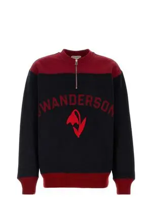 JW Anderson Jw Anderson Men Two-Tone Wool Blend Sweatshirt Multicolor
