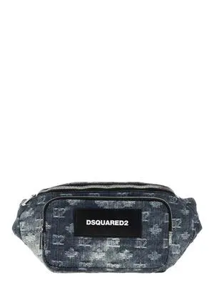 Dsquared2 Printed Denim Monogram Belt Bag - Multicolor