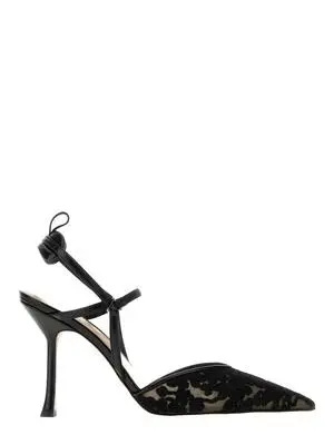Fendi Lace Very Colibrì Pumps - Black