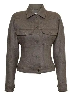 MAX MARA Felted Wool Trucker Jacket