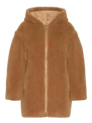Max Mara Teddy Fabric Coat Camel