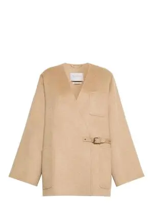 Max Mara And Mohair Cardigan Coat Camel