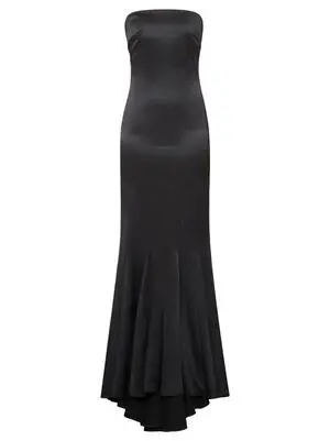 MAX MARA Silk Satin Bustier Dress