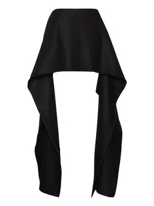 MAX MARA Draped Wool Mini Skirt